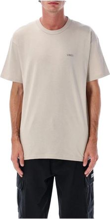Obey Homme, Tops, Gris, Taille: S T-Shirt Logo Classique