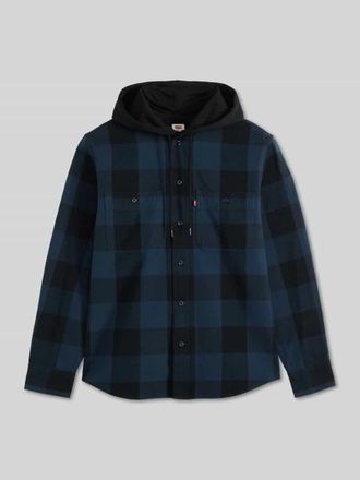 Levi's Regular Fit Freizeithemd aus reiner Baumwolle mit Kapuze
