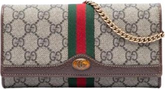 Gucci Pre-owned Ophidia Wallet on Chain - Femme - Pre-owned - Beige - Taille: ONE Size
