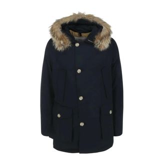 Woolrich Homme, Manteaux, Bleu, Taille: XL Parka Arctic avec Fourrure D&eacute;tachable