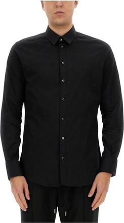 Dolce & Gabbana Homme, Chemises, Noir, Taille: 3XL Chemise Boutonn&eacute;e &agrave; Manches Longues