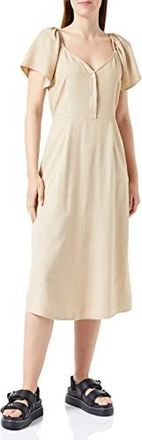 Vero Moda Robe midi VMMYMILO pour Femme, Crème Irlandaise, XS
