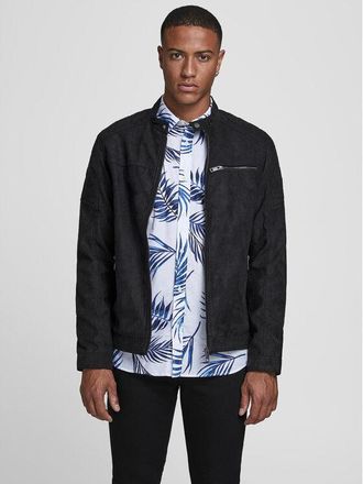 Jack & Jones Jack & Jones Jacke aus Kunstleder Rocky 12147218 Schwarz Regular Fit