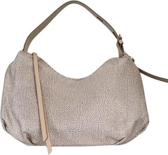 Borbonese Femme, Sacs, Gris, Taille: ONE Size Prive Hobo Bag Medium