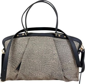 Borbonese Femme, Sacs, Noir, Taille: ONE Size Frame Bauletto M