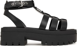 Tommy Jeans Sandalen Tommy Jeans Tjw Fisherman Leather Max Sandal EN0EN02943 Schwarz