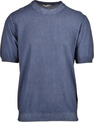 Officina36 Homme, Pulls, Bleu, Taille: XL Maglioncino Girocollo