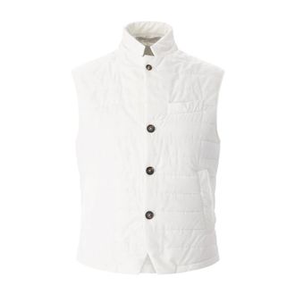 Eleventy Taillierter Wollmischungs-Gilet - - Jackets - Herren - Wei&szlig; - XL