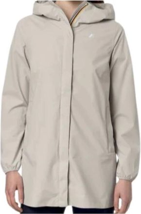 K-Way Femme, Vestes, Beige, Taille: 40 FR Sophie Stretch Dot Jacket