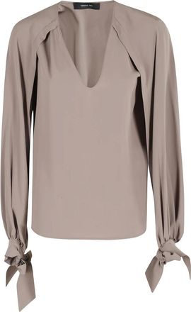 Federica Tosi Damen, Blusen & Hemden, Braun, XSGröße