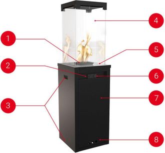 Kratki Patio SLC GAS 30/50 mit Abdeckung