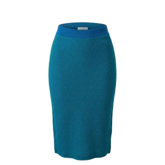 Malo Jupe crayon en maille - Femme - Jupes - Bleu - Taille: 40 FR