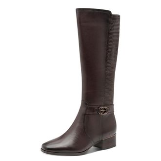 Tamaris Comfort Damen Stiefel Kleiner Absatz Elegant, Braun (Espresso), 39 EU