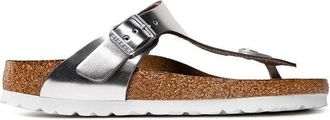 Birkenstock Zehentrenner Gizeh Bs 1003675 Silberfarben