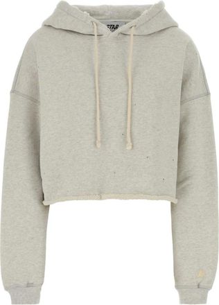 Golden Goose Femme, Sweatshirts et sweats &agrave; capuche, Gris, Taille: 40 FR Cotton SweaT-shirt