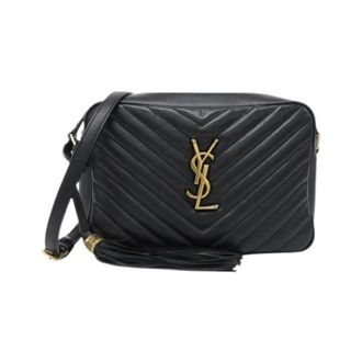 Saint Laurent Sac port&eacute; &eacute;paule Lou en cuir de veau Pre-owned - Femme - Pre-owned - Noir - Taille: ONE Size