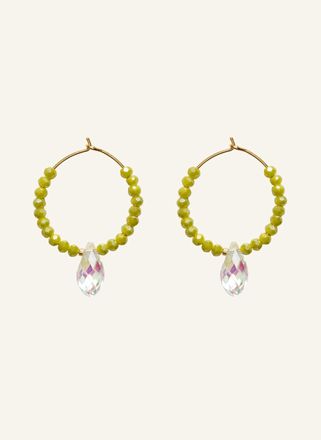 Anni Lu Anni Lu Ohrringe Cosmic Cactus Pale Olive By Glambou gold