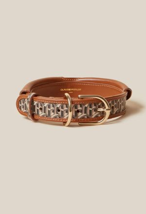 Claudie Pierlot Collier chien monogramme CP