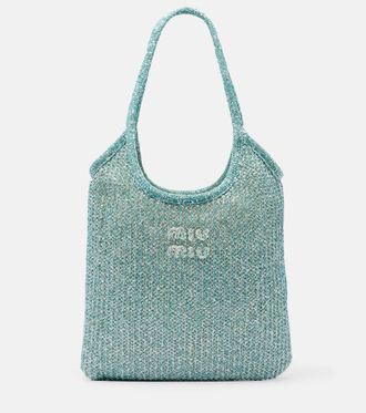 Miu Miu Cabas Ivy en r&eacute;sille &agrave; sequins
