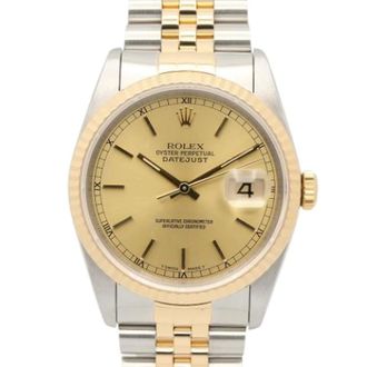 Rolex Montre Pre-owned Vintage Datejust 16233 - Homme - Pre-owned - Jaune - Taille: ONE Size