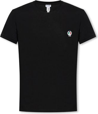 Dolce & Gabbana Branded T-shirt - - Tops - Herren - Schwarzk - XL