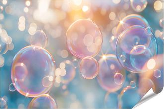 Islandburner XXL Bild Poster Seifenblasen Im Sonnenlicht Zauberhafte Momente In Pastellfarben Premium Bilder Fotodruck