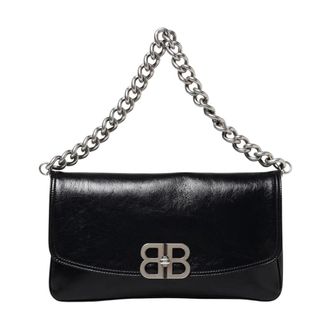 Balenciaga Ketten Geldb&ouml;rse Tasche in Schwarz - - Bags - Damen - Schwarzk - ONE SIZE