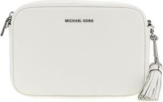 Michael Kors Damen Jet Set MD Camera Bag, Optic White
