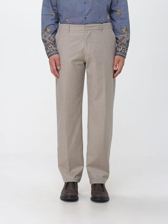 Etro Weit geschnittene Hose von aus Wollflanell mit verdecktem Verschluss