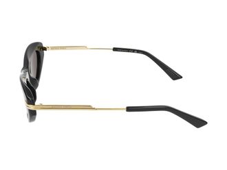 Bottega Veneta Womens Sunglasses Bv1368s 001 Black Gold Grey 53-19-140 Acetate