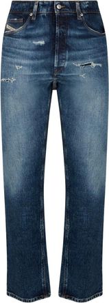 Diesel Homme, Jeans, Bleu, Taille: W30 Jeans droits en denim d&eacute;lavage fonc&eacute;