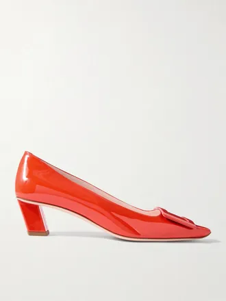 Roger Vivier Escarpins En Cuir Verni Belle Vivier 45 - Rouge
