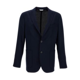 Boglioli Giacca monopetto in fresco di lana - - Jackets - Herren - Blau - S