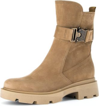 Gabor Damen Combat Boots, Frauen Stiefeletten,Wechselfußbett,Moderate Mehrweite (G),schnürstiefel,Winterstiefel,Wood (Flausch),38 EU / 5 UK