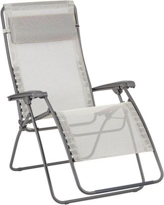 Lafuma Mobilier Lafuma Mobilier - Fauteuil Relax Jardin - Chaise Longue Z&eacute;ro Gravit&eacute; - Xl - Rsxa Clip Xl - Batyline Iso - Beige Seigle