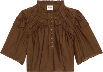 Isabel Marant Damen, Blusen & Hemden, Braun, MGröße