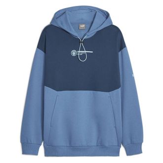 Puma MCFC Puma 772965-27 FtblCulture Hoody Sweatshirt Unisex DEEP Dive-Marine Blue Größe M