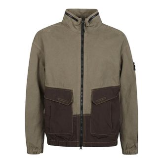 Stone Island Overshirt Jacke - - Jackets - Herren - Gr&uuml;n - L
