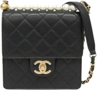 Chanel Sac bandouli&egrave;re &agrave; cha&icirc;ne Pre-owned - Femme - Pre-owned - Noir - Taille: ONE Size
