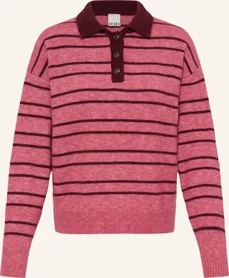 Ichi Strick-Poloshirt Ihsage pink