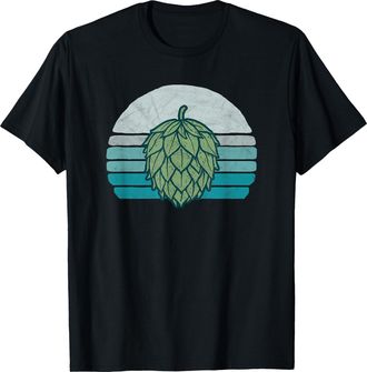 Symbiosis Supply Co. Hops Lover Vintage Beer Graphic Dark Sunset Hop Illustration T-Shirt