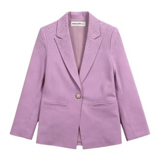 Patrizia Pepe Femme, Vestes, Violet, Taille: 40 FR Blazer avec application de strass