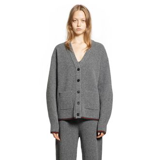Gucci Ribbed Wool Cardigan
