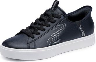 Skechers Eden LX-Royal Stride Baskets &agrave; Enfiler Mains Libres pour Femme, Noir/Blanc, 36 EU
