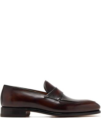 Bontoni Penny-Loafer aus Leder - Braun