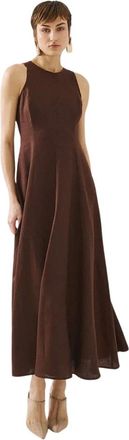 Access Fashion Access Fashion, Femme, Robes, Brun, Taille: 42 FR Resort Redingote Dress