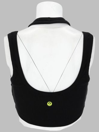 Barrow Ribbed Cotton Tank Top - Black