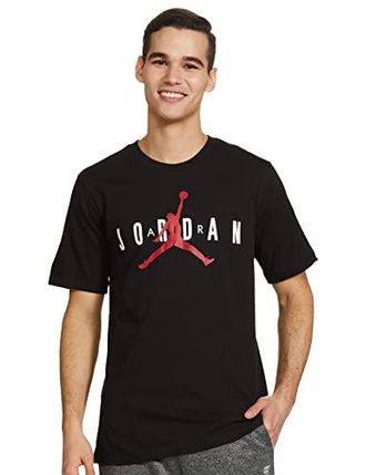 Nike Nike CK4212-013 M J Jordan AIR WM Tee T-Shirt Mens Black/White/Gym Red S