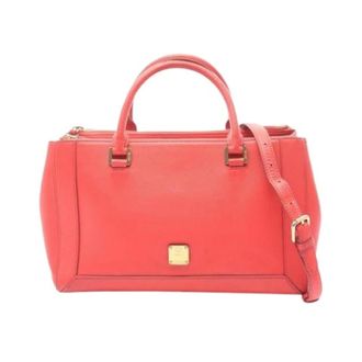MCM Sac &agrave; main cabas Pre-owned - Femme - Pre-owned - Rouge - Taille: ONE Size