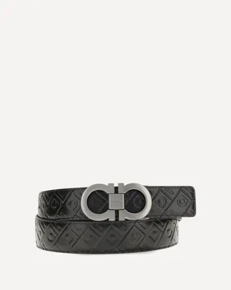 Ferragamo Reversible leather Gancini Belt Male 110